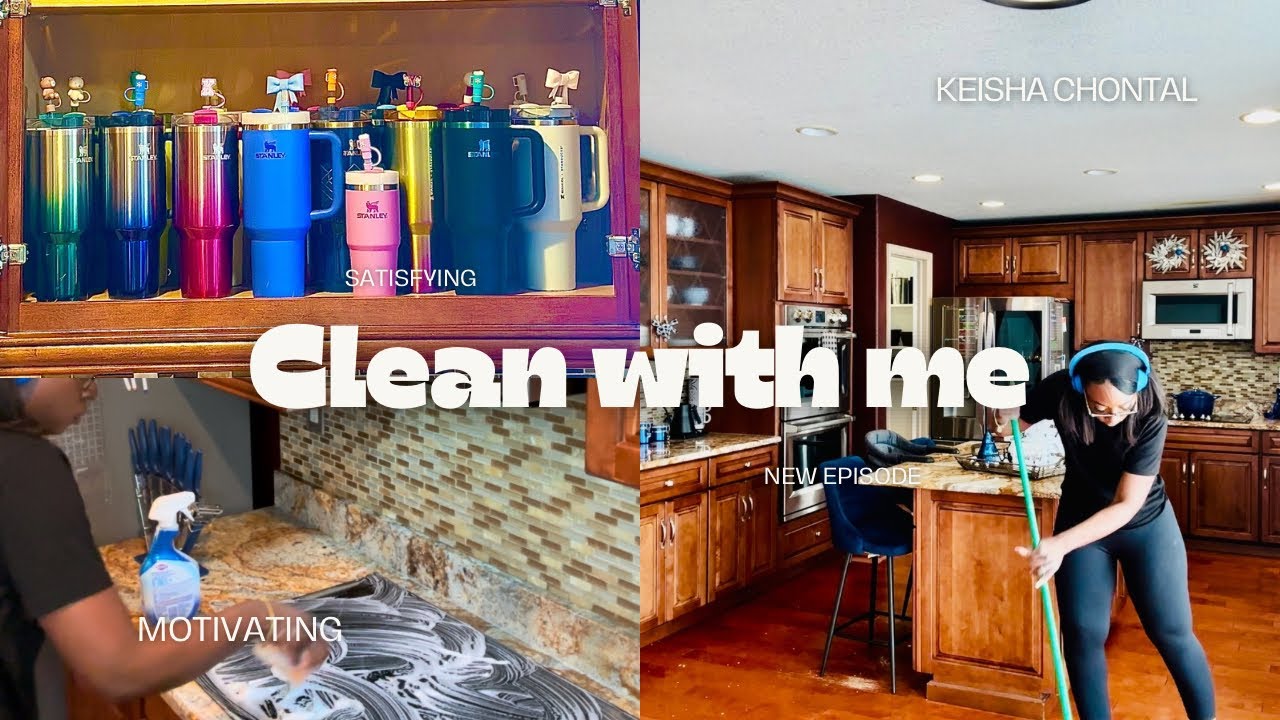 DEEP CLEAN MY KITCHEN WITH ME | 1 hour cleaning motivation - YouTube