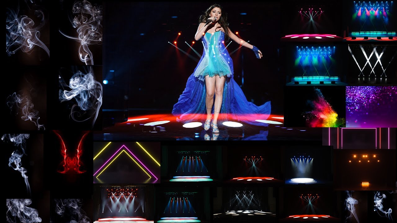 Stage Lights Overlays Photoshop Tutorial - YouTube