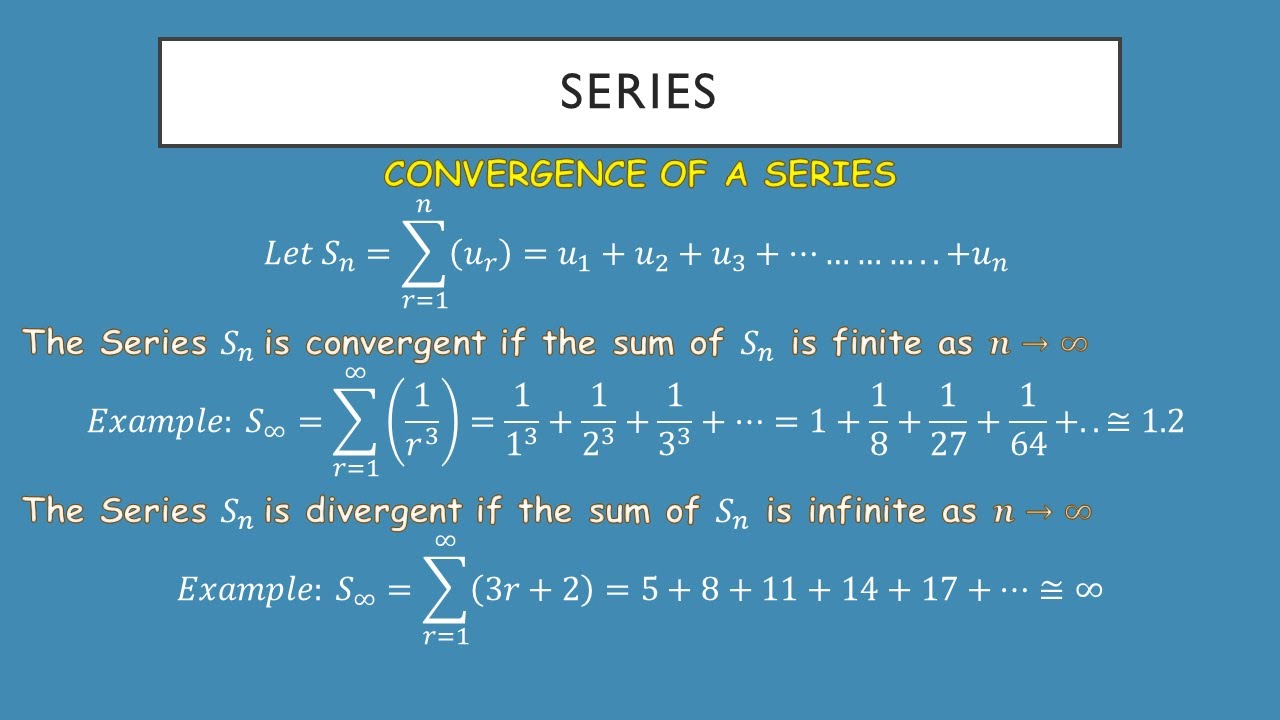 TEST FOR CONVERGENCE OF SEQUENCE AND SERIES |Sequence and Series - YouTube
