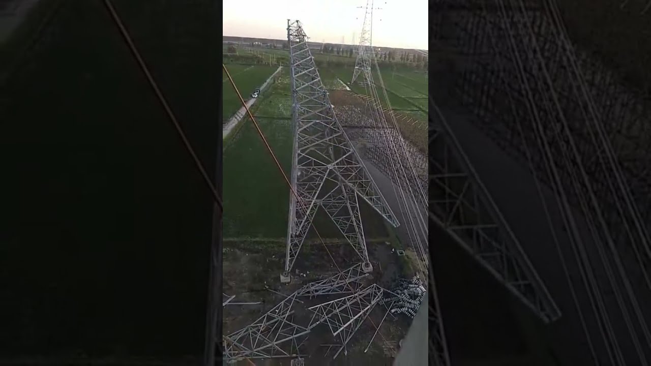 Electricity Pylon Being Demolished - YouTube