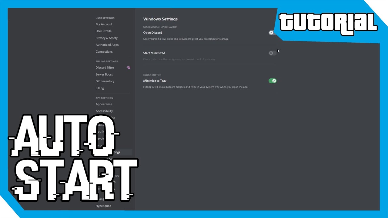 Cara Mematikan Auto Start Discord! - YouTube