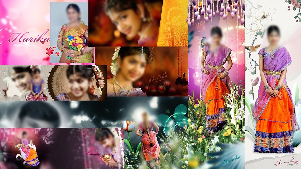 Half Saree Function PSD Backgrounds | Free Download | Psd Backgrounds ...