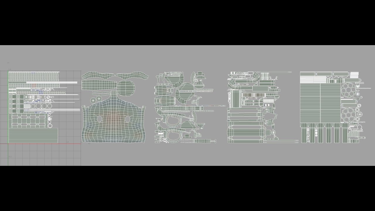 The Duke Mk 10 Hand Cannon UV Unwrapping & Layout Pt08 - YouTube