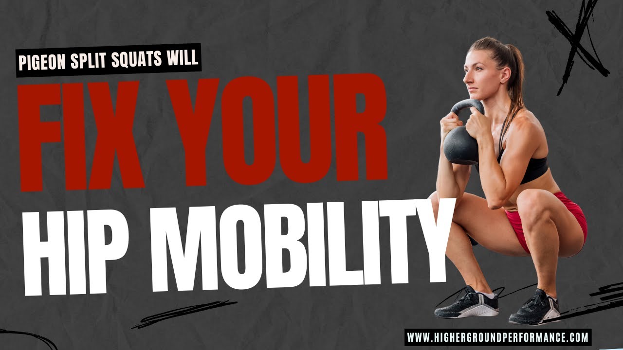 Fix Your Hip Mobility With Pigeon Split Squats - YouTube