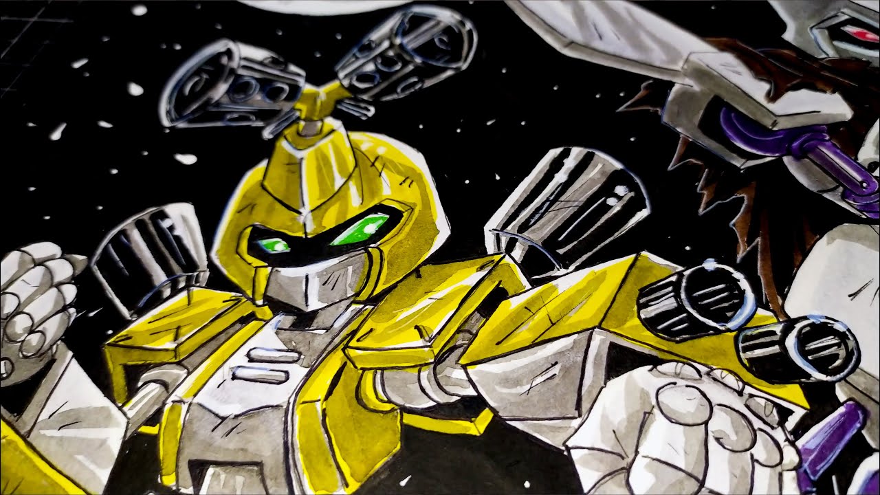 Drawing Medabots Metabee Rokusho / Desenhando comic art tutorial time ...