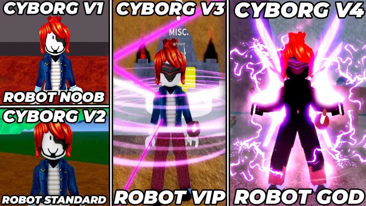 STRENGTHLEE 100 NGÀY BLOX FRUIT UPDATE TỘC CYBORG (ROBOT) V1-V4 CỰC CHI ...