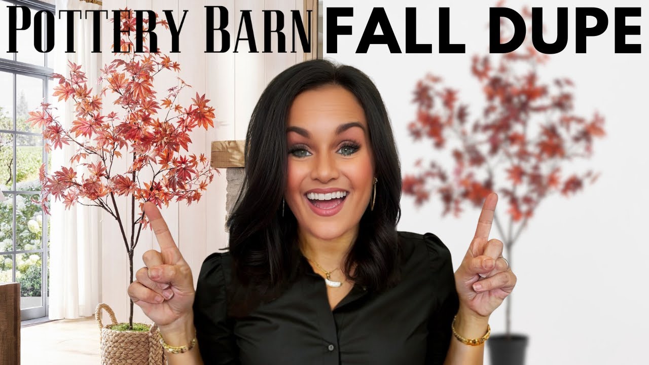 HIGH END Pottery Barn Fall Tree Dupe On a BUDGET! - YouTube
