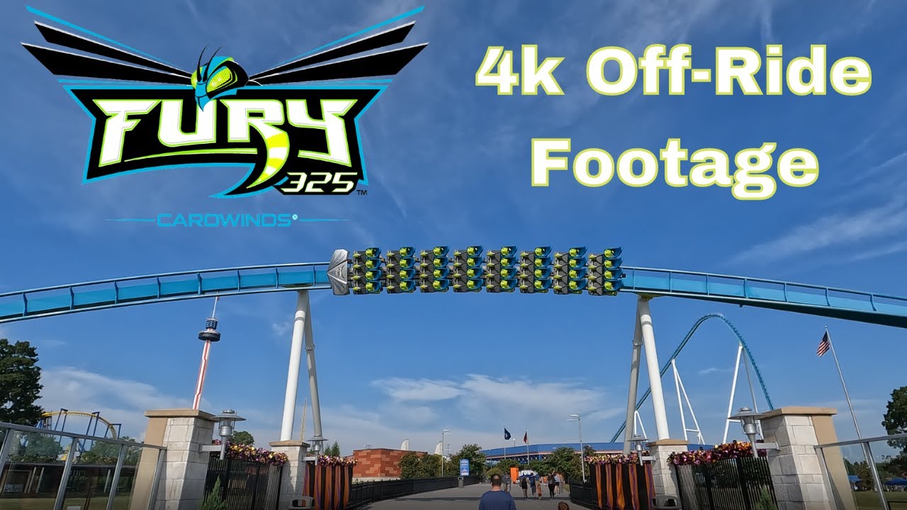 Fury 325 at Carowinds 4k Off-Ride Footage (Non-Copyright) - YouTube