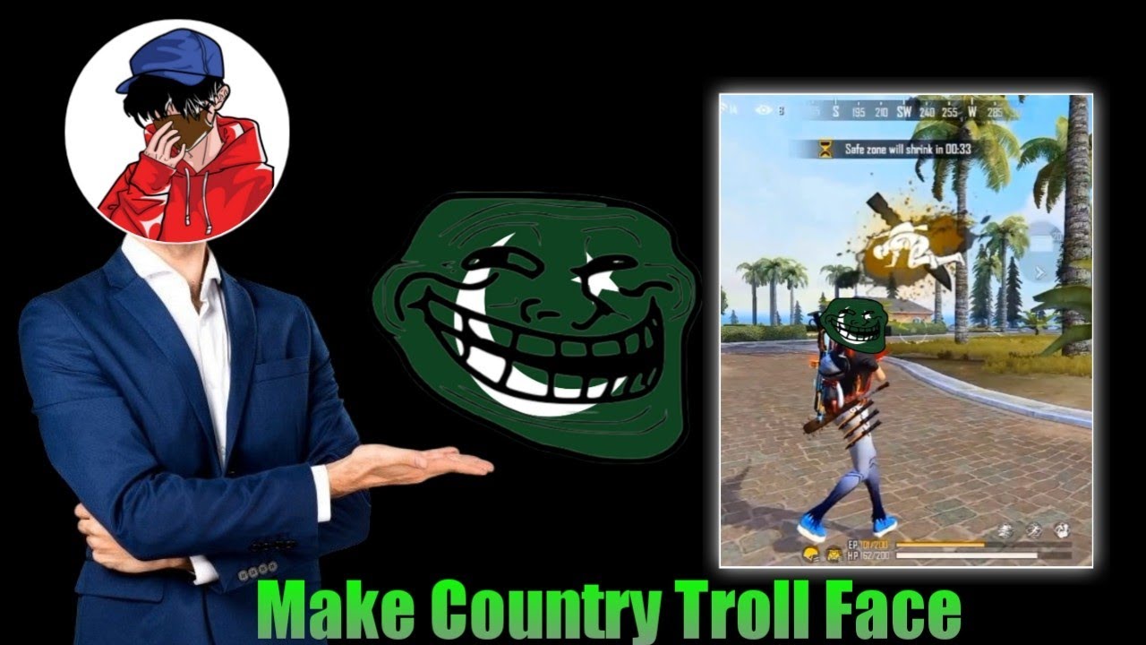How to make country troll face | country troll face kasisa banaya ...