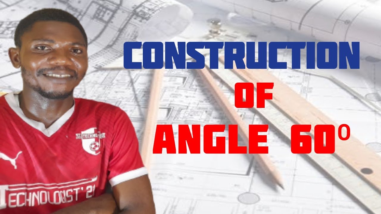 How to construct angle 60 and 120 degree in | Technical drawing | BASIC ...
