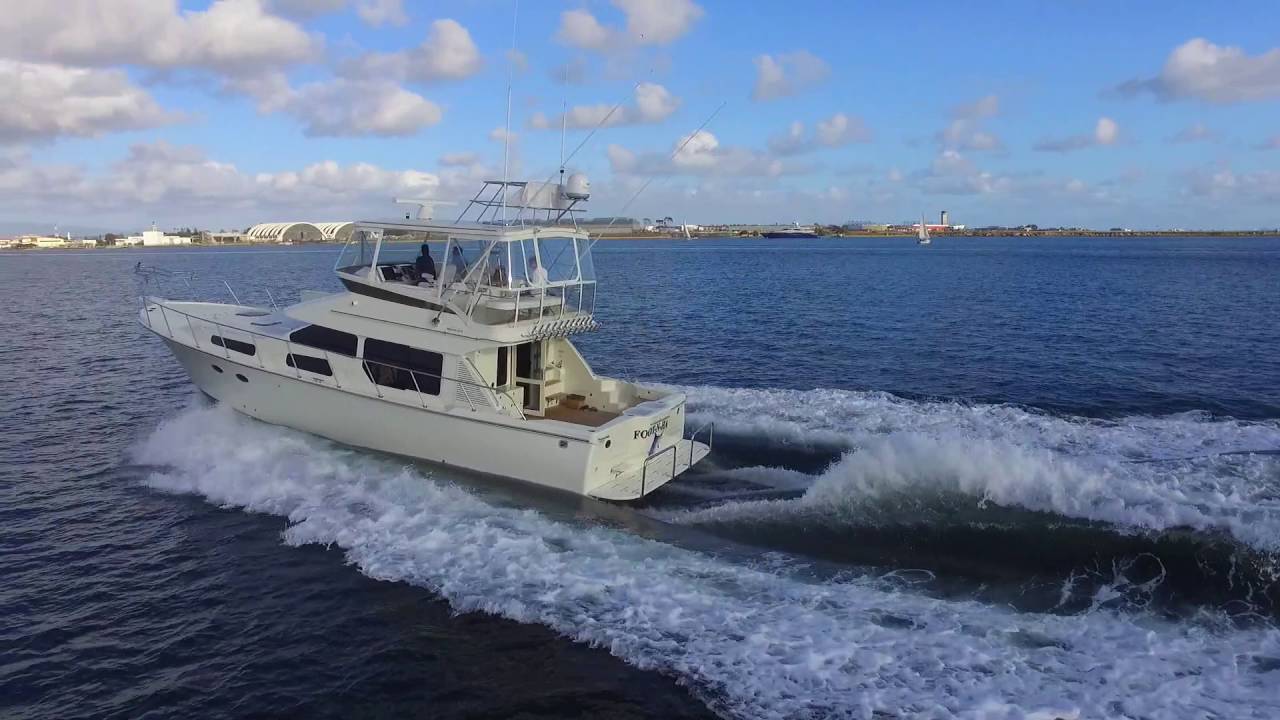 Mikelson 50 Luxury Sportfisher Aerial Footage - YouTube
