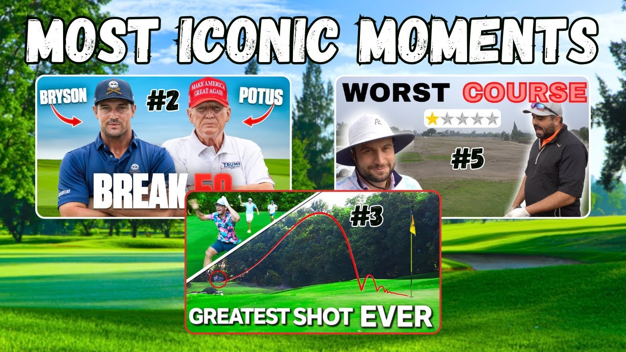 The Most ICONIC Moments In Youtube Golf History - YouTube