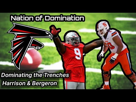 Atlanta Falcons select DE Zach Harrison & G/T Matthew Bergeron! - YouTube