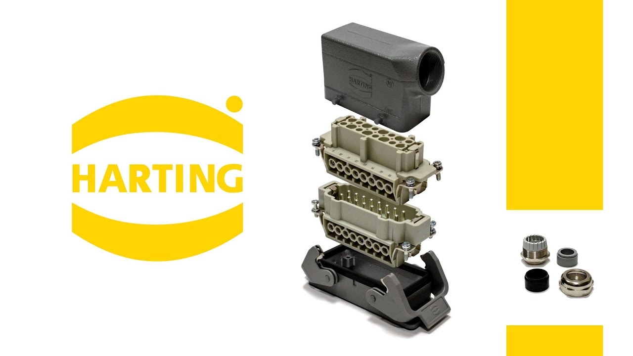 Комплектация набора разъемов Harting Han-KIT 16B, 16 pin, 10330160000 ...