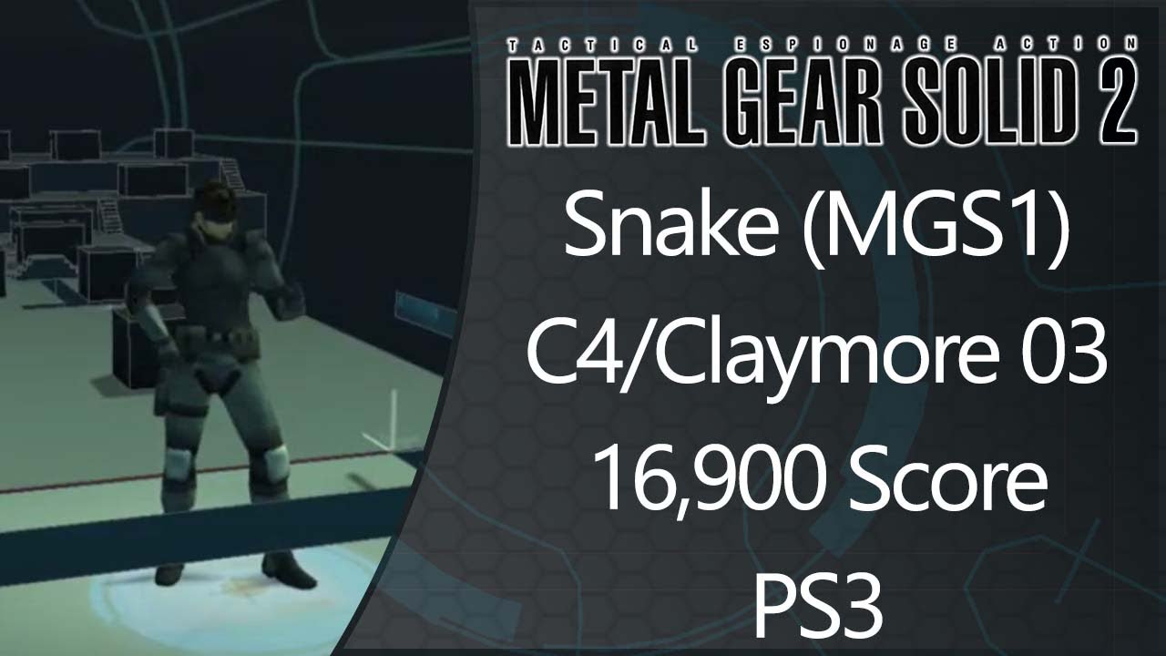 MGS2: HD Edition | PS3 | Snake (MGS1) | Weapon | C4/Claymore | Level 03 ...