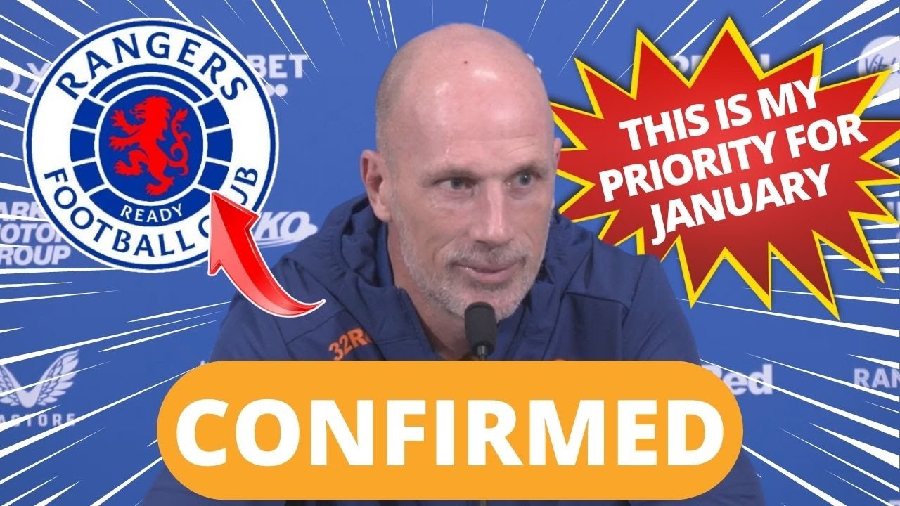 EXCLUSIVE! COACH UNVEILS BIG NEWS! RANGERS TRANSFER! RANGERS FC - YouTube