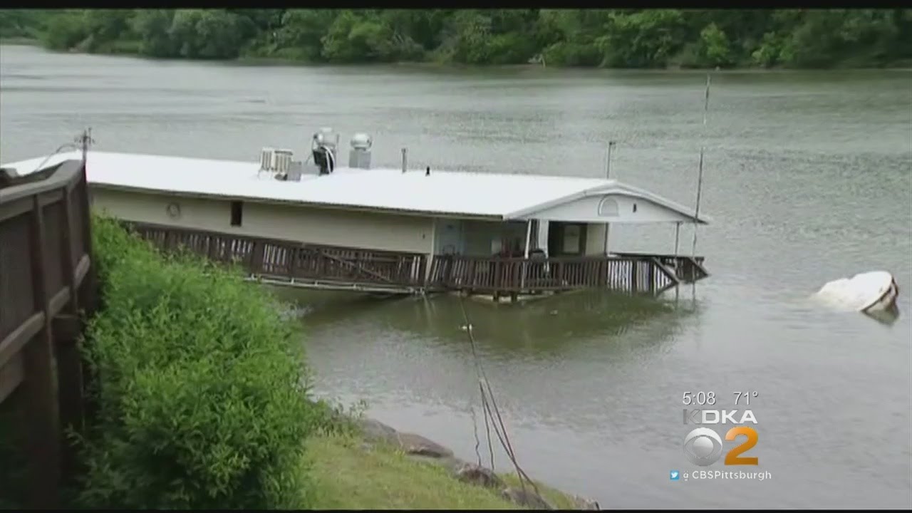 Boat Club Owners Floating Several Ideas To Save Sunken Barge - YouTube
