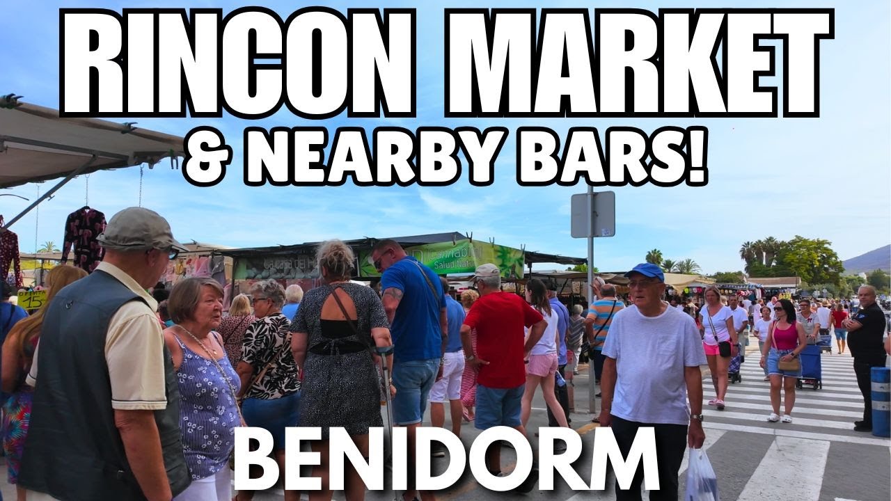 Benidorm: PACKED Rincon Market & Busy Nearby Bars! 😲🍺 - YouTube