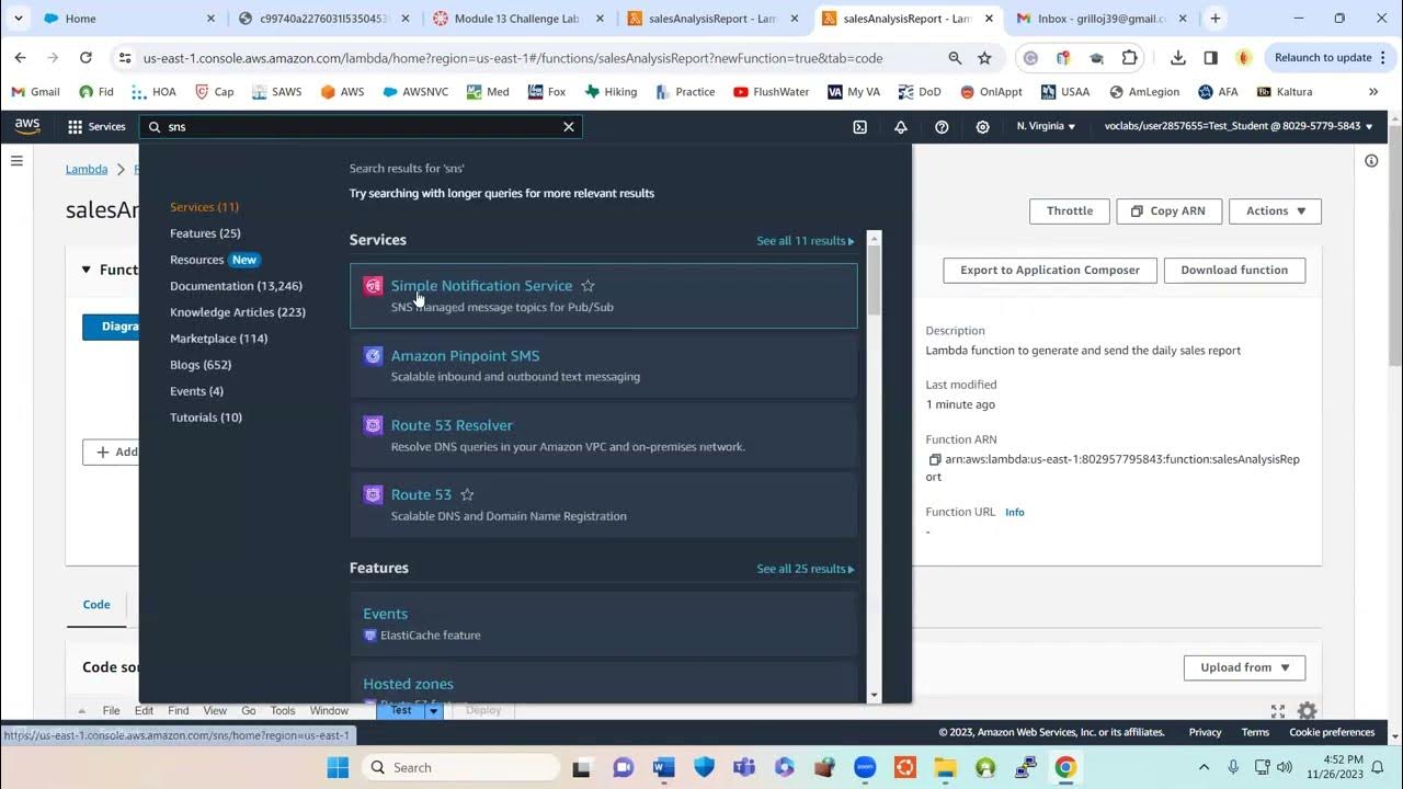 AWS Cloud Architecting Module 13 Challenge Lab - Implementing a Serverless Architecture for the ...