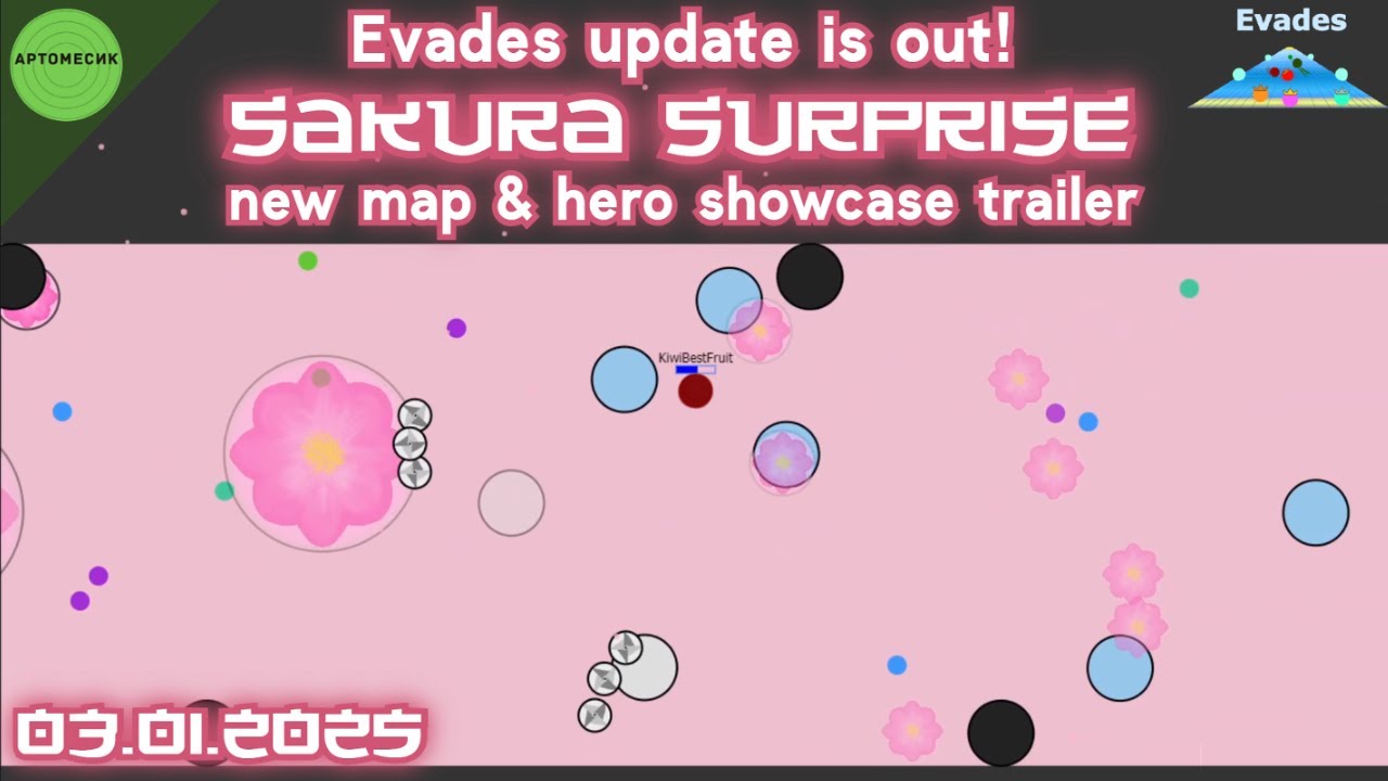 SAKURA SURPRISE // Showcase Trailer of New Map & Hero // Evades.io ...