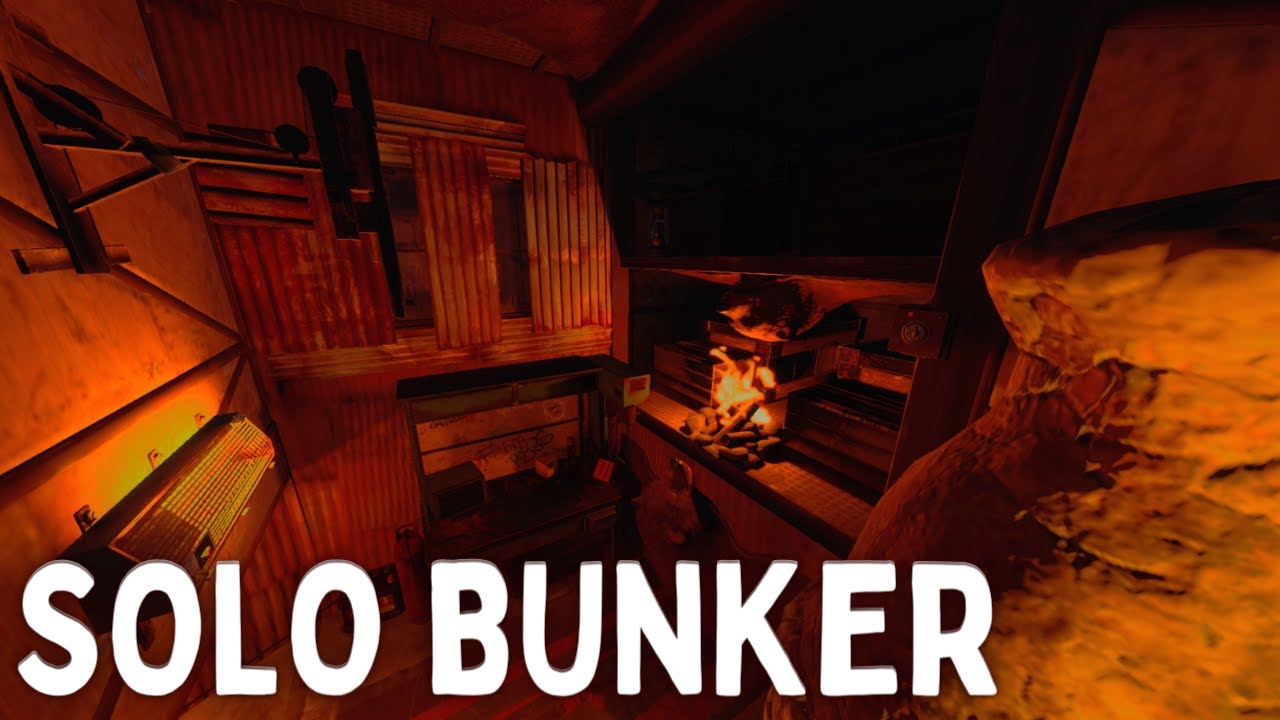 I Built the coziest solo bunker base in the snow! Rust Console Solo ...