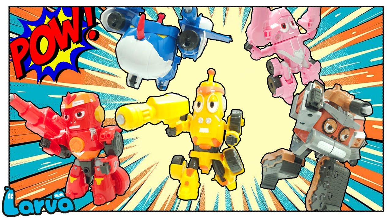 라~라라라바~♬ 5대 합체 ! 라바 레인저스 ! _ LARVA RANGERS_机甲战队 变形套装 - YouTube