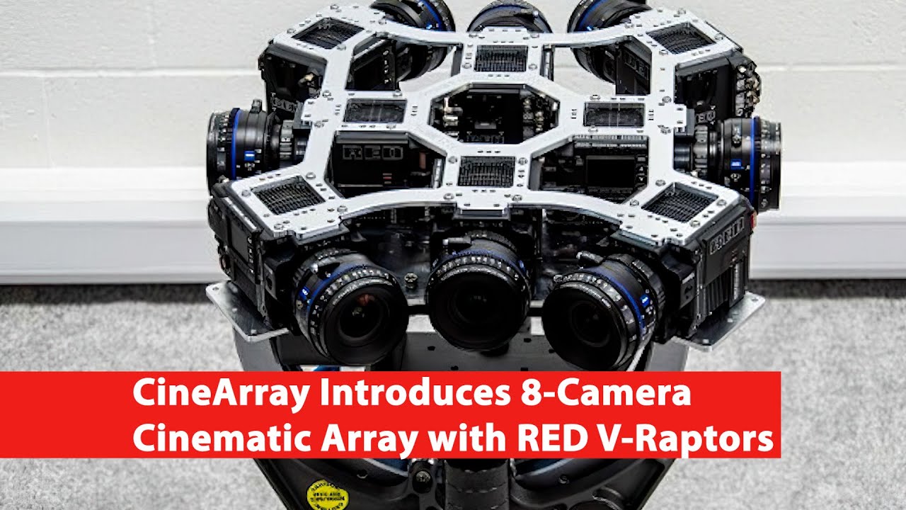 CineArray Introduces 8-Camera Cinematic Array with RED V-Raptors - YouTube