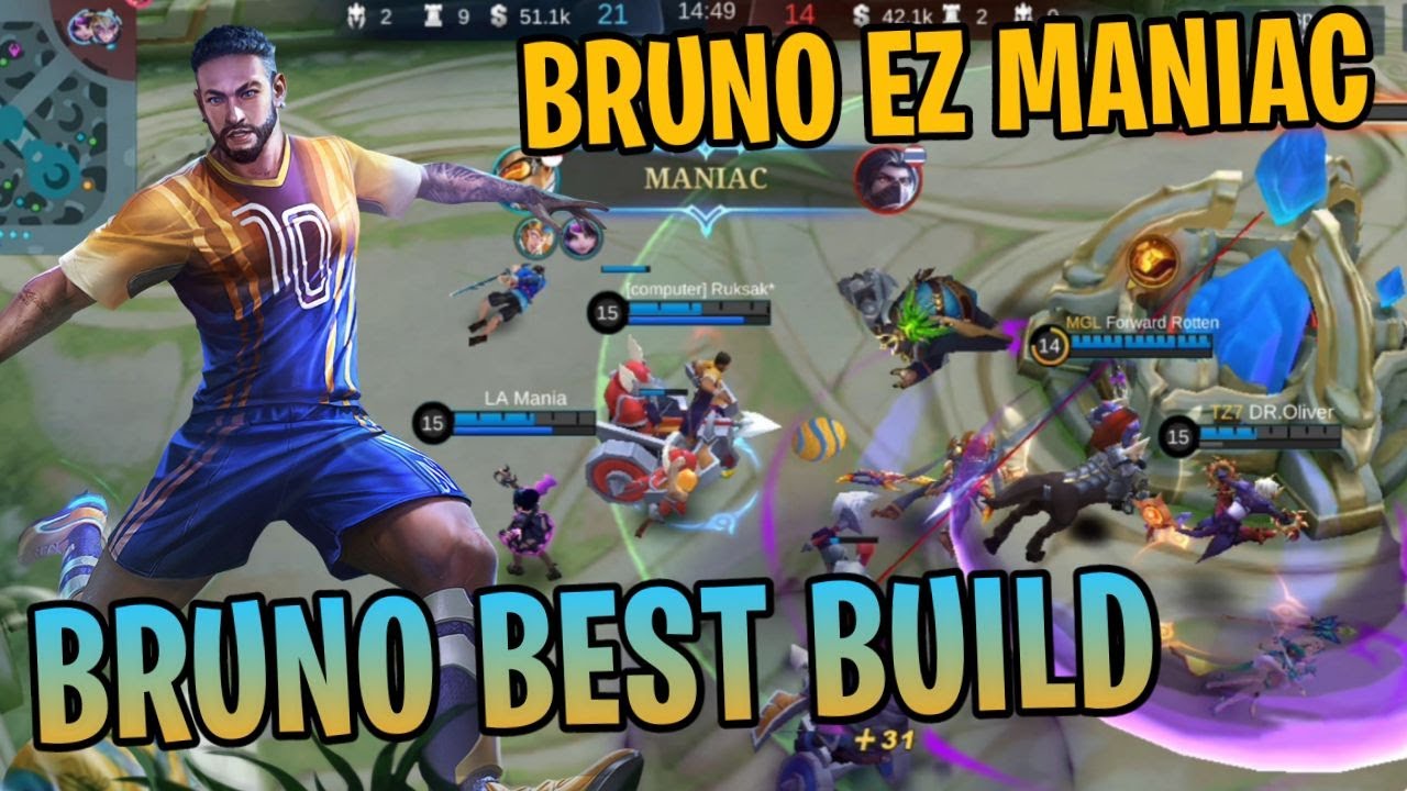BRUNO EZ GAMEPLAY 🤖🤖🤖 | TUTORIAL BRUNO ️ ️ | BRUNO BEST BUILD 💯💯 - YouTube