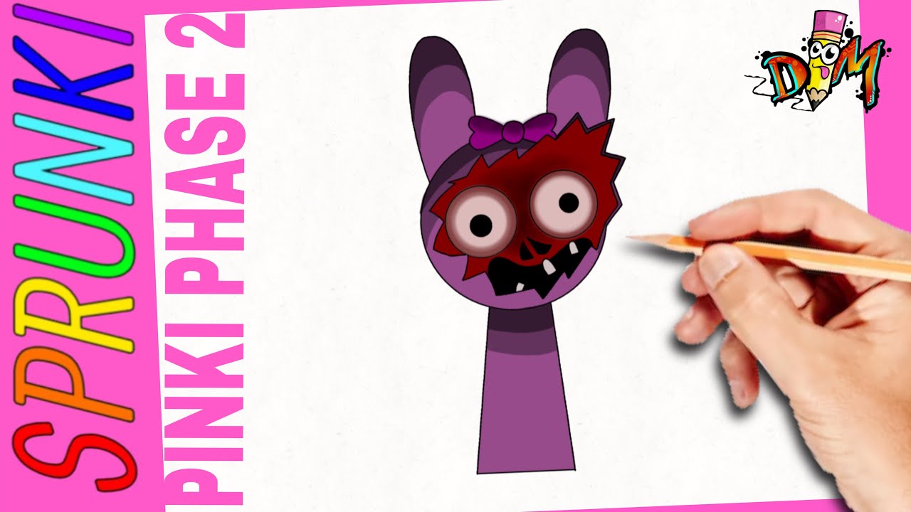 Como Dibujar a PINKI FASE 2 de SPRUNKI INCREDIBOX | paso a paso | how ...