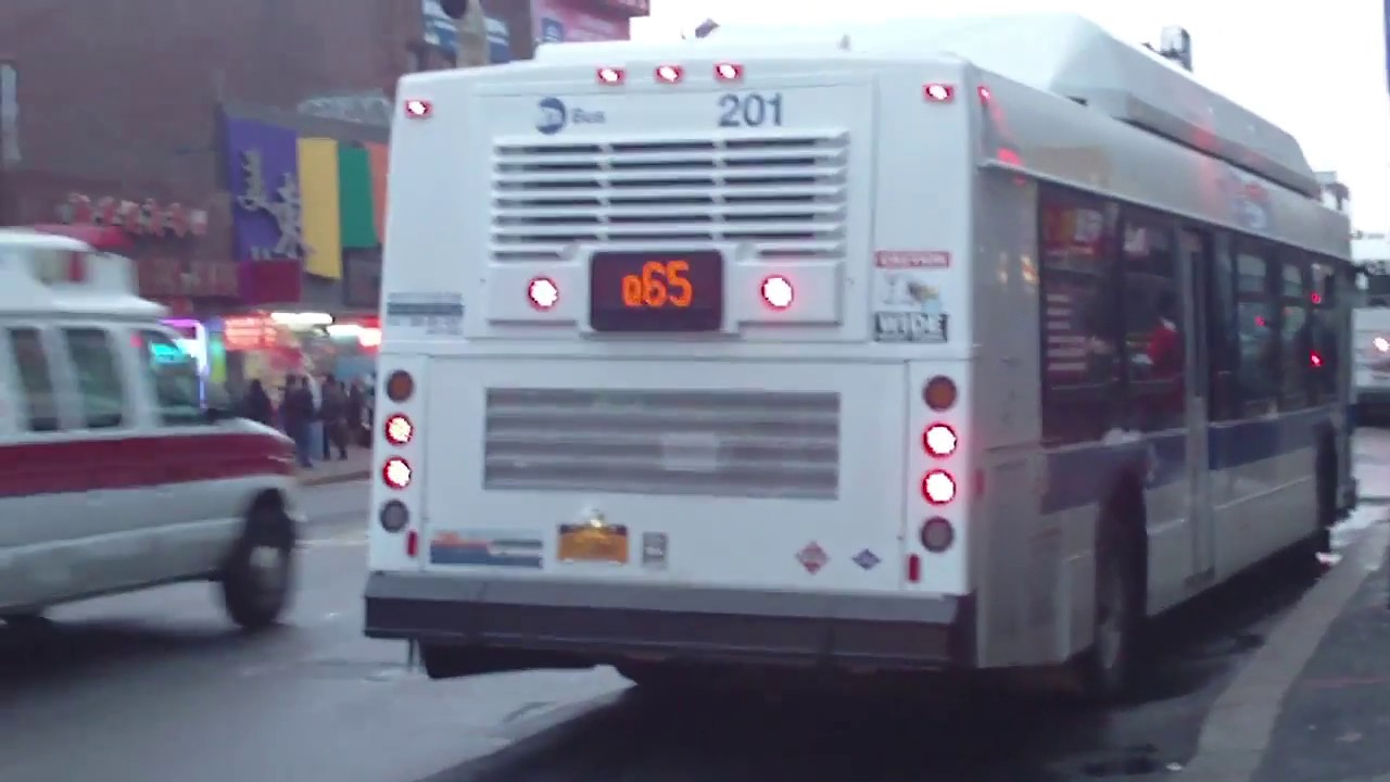 MTA Bus Exclusive!: New Flyer C40LF CNG 201 Q65 Bus @ Flushing/Main ...