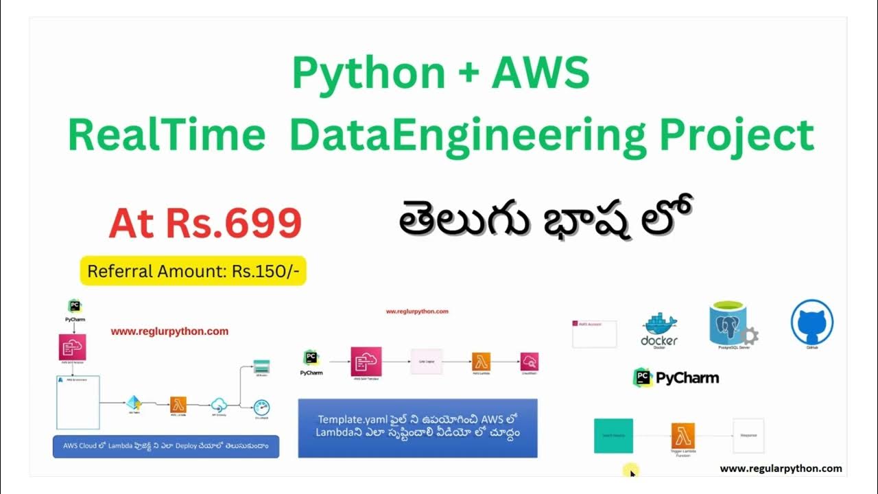 Python + AWS Realtime Project In Telugu Language - YouTube