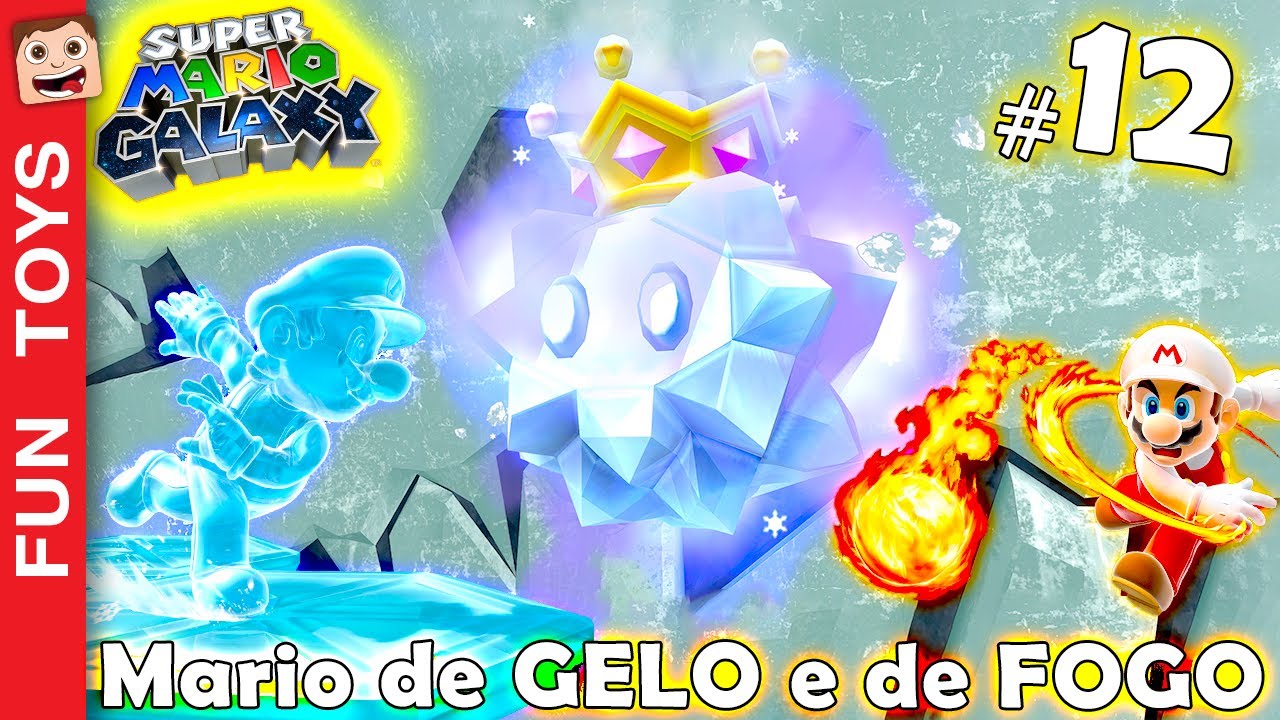 ⭐️ Super Mario Galaxy #12 - Mario de GELO e de FOGO no mesmo Gameplay ...