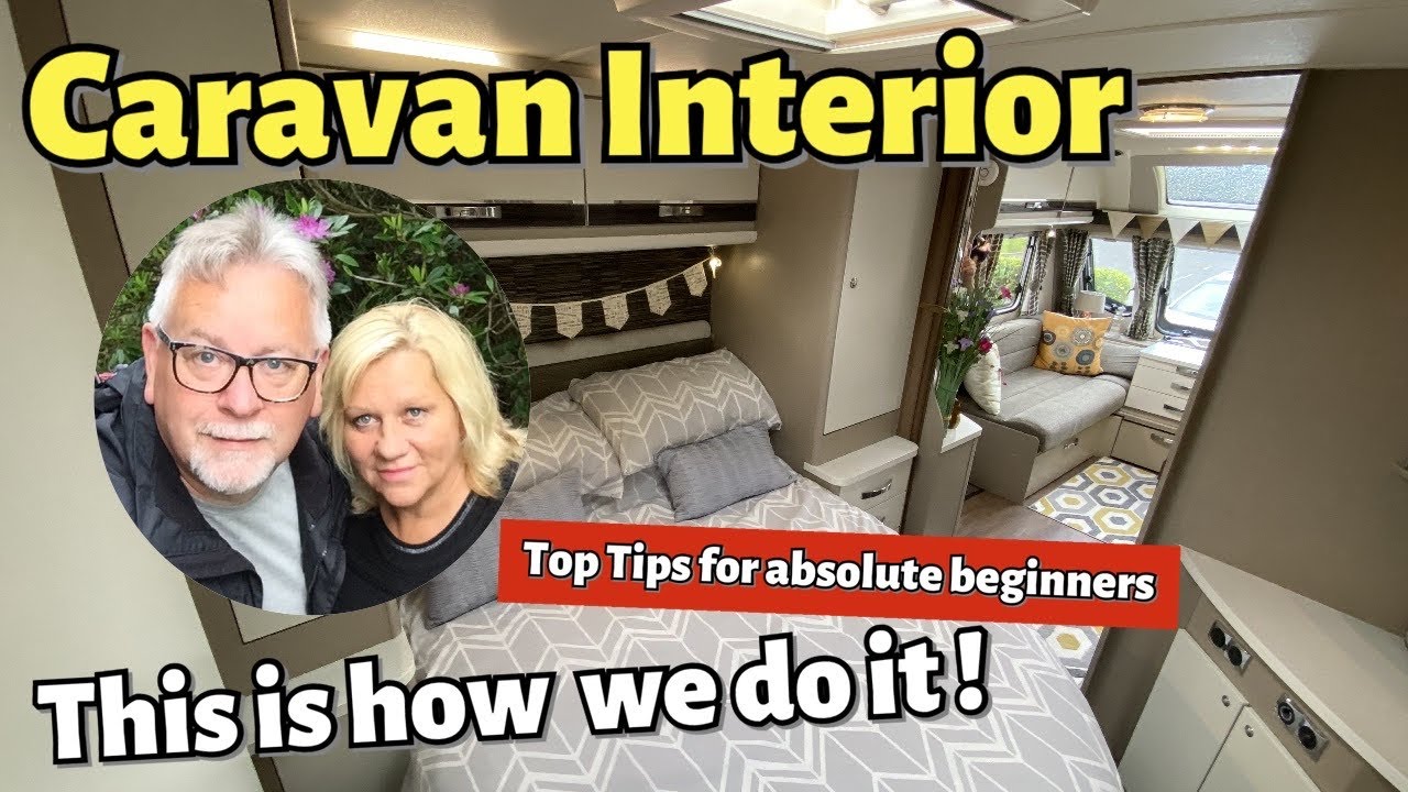 Our caravan interior -less clutter makes for better caravanning. - YouTube