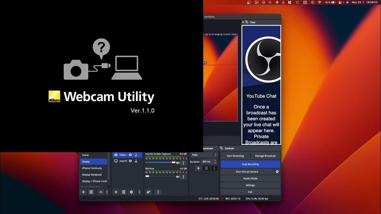 Nikon Webcam Utility - YouTube