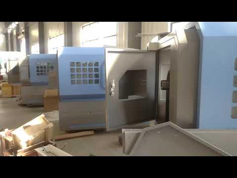 cnc flat bed lathe machine CK6150X1000 - YouTube