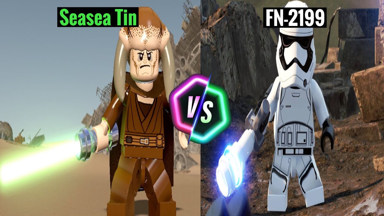 Lego Star Wars: TFA - Seasea Tin Vs FN-2199! - YouTube