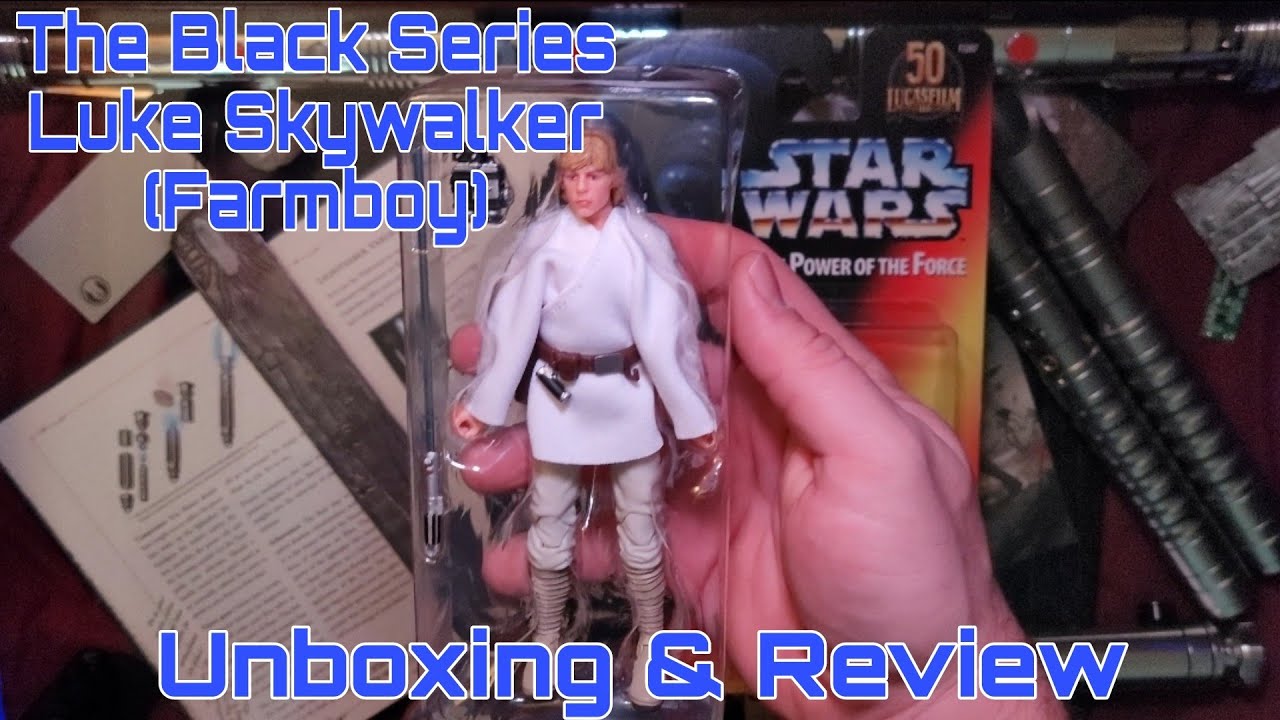 Power Of The Force Black Series?! Unboxing Luke Skywalker[Farmboy ...