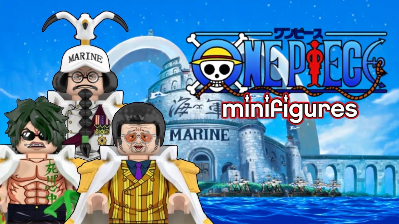 LEGO ONE PIECE MARINES MINIFIGURES 2 | WM BLOCKS WM6187 | UNOFFICIAL ...
