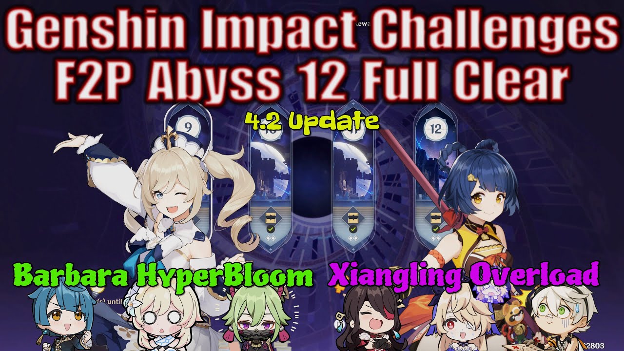 Genshin Impact 4.2 F2P Teams - Barbara Hyper Bloom - Xiangling Overload ...