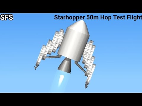 SFS | SpaceX Starhopper 50m Test Hop - YouTube