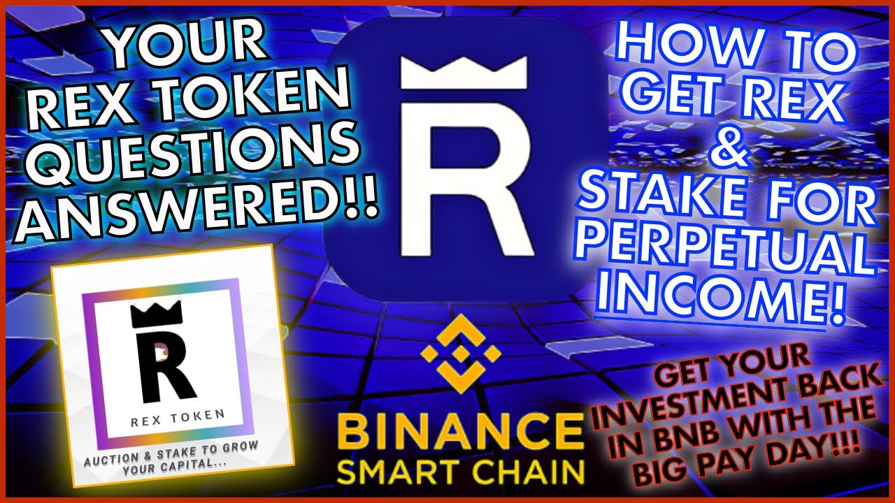 YOUR REX TOKEN QUESTIONS ANSWERED! 🤔 How To Get REX & Stake For ...