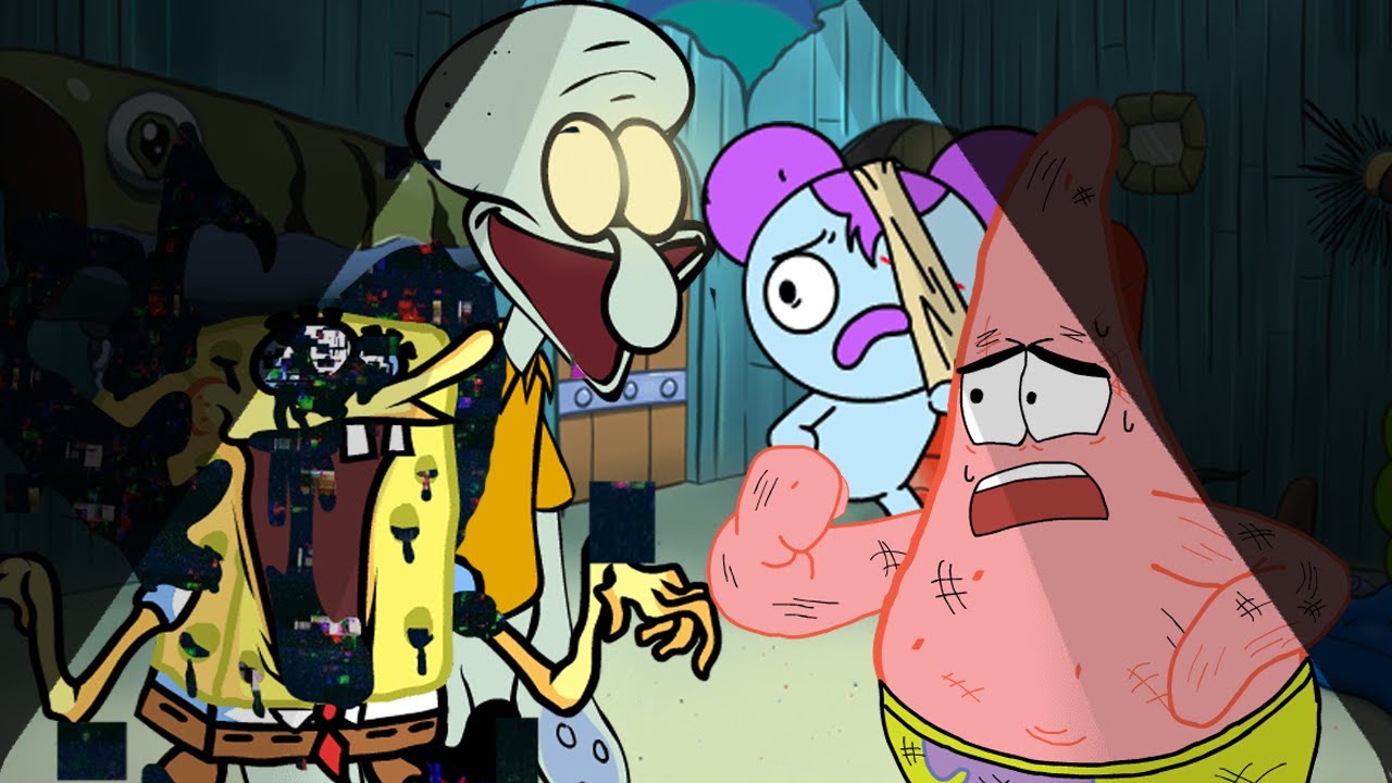 Suffering Siblings But SpongeBob Squidward & Patrick Sing It (FNF Pibby ...