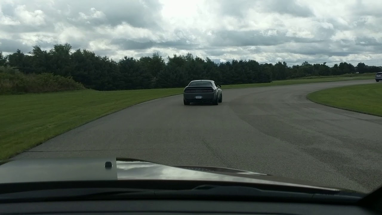 Track Driving In a 2019 Dodge Durango SRT - YouTube