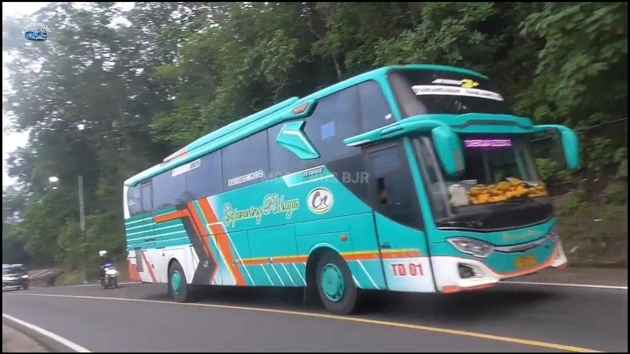 Hunting Bus Telolet Basuri Di Tanjakan Tepung Kanjut Kota Banjar - YouTube