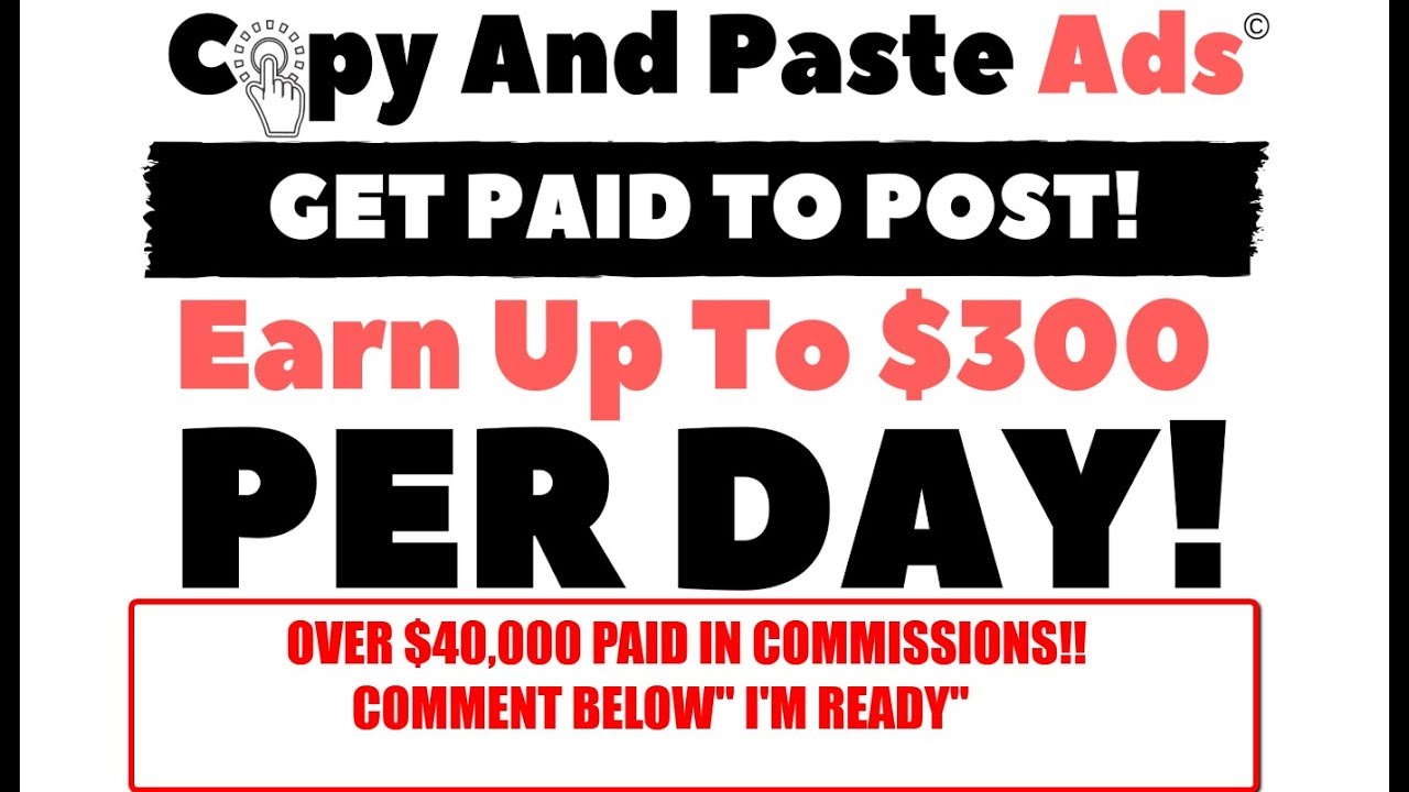 Copy And Paste Ads Official Review- $3,300 in less than 30 Days - YouTube