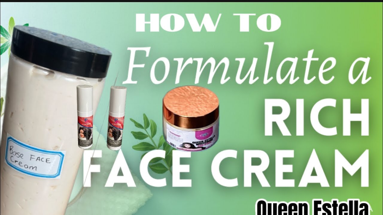 HOW TO FORMULATE A RICH FACE CREAM AT HOME #diy #facecream #formulation ...