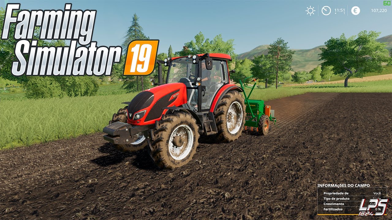 FS19 Gradeando e Plantando nosso Campo [Lucas Plays1684] - YouTube