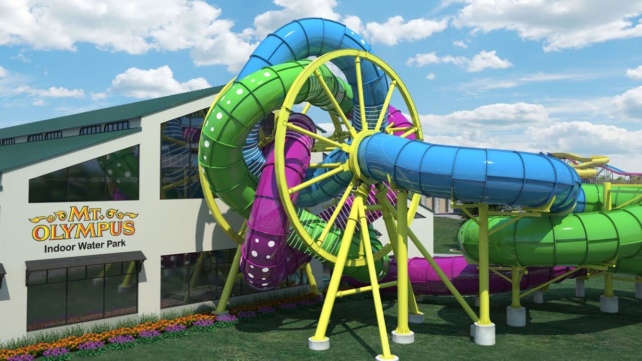 Medusa’s Slidewheel Waterslide at Mt. Olympus Water Park in Wisconsin ...