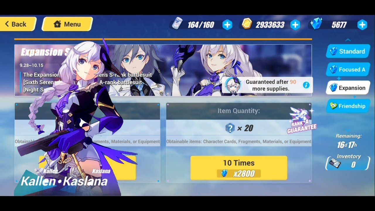 [Honkai Impact 3 SEA] Focused & Expansion Supply "Sixth Serenade" - YouTube