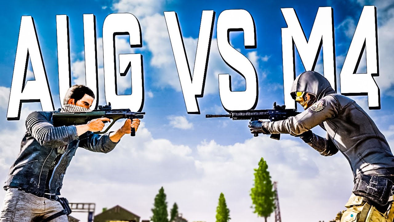 AUG VS M416 - Which one is BETTER? Comparison & evaluation - PUBG - YouTube